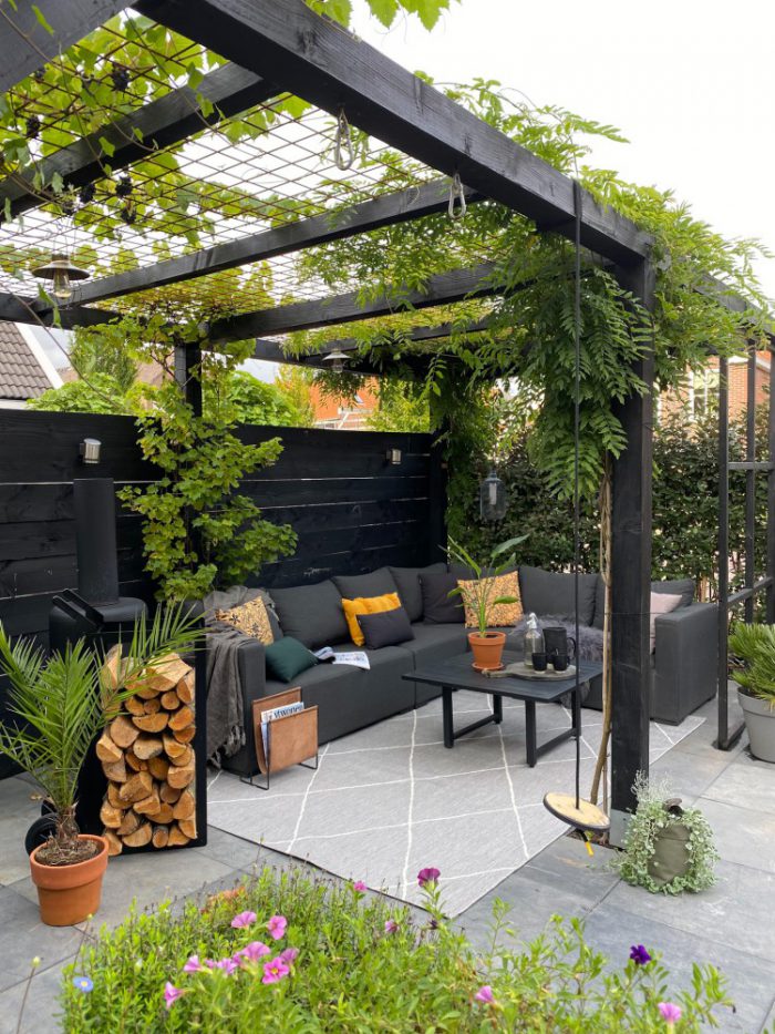 Overkapping in de tuin - Jellina Detmar Interieur & Styling blog